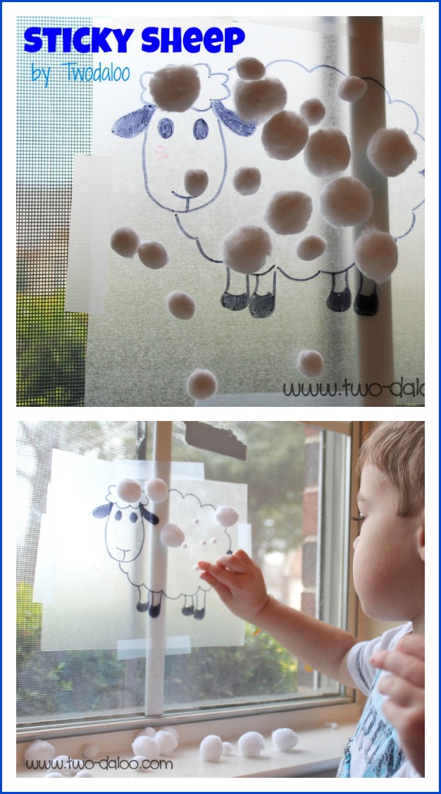Sticky Sheep for Toddlers